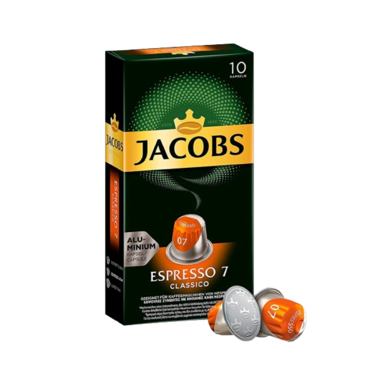 JACOB Espresso Classico Intensidad 7 Cápsula de Café Clásico – Mercato ...